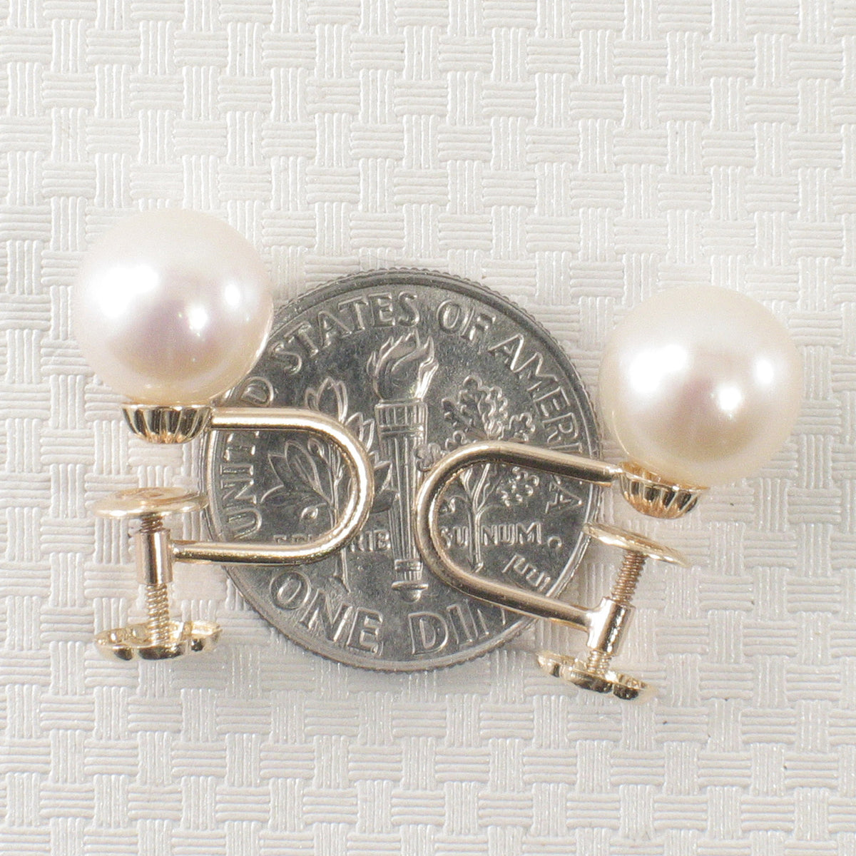 1000720-14k-Gold-French-Screw-Back-None-Pierced-White-Pearl-Earrings ...